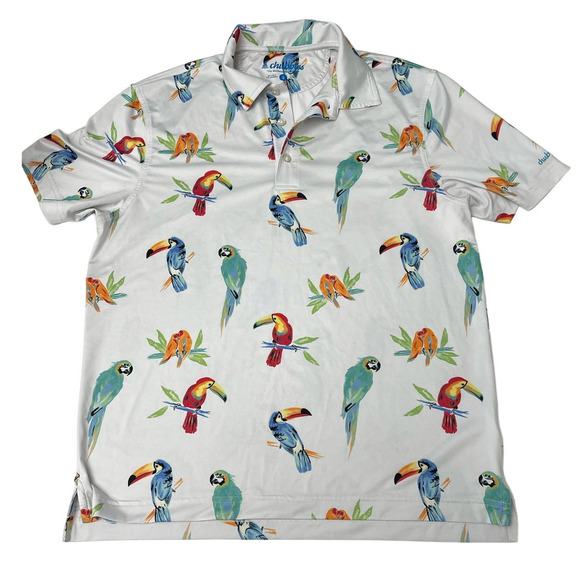 chubbies | Shirts | Chubbies The Dude Wheres Macaw Short Sleeve Golf ...